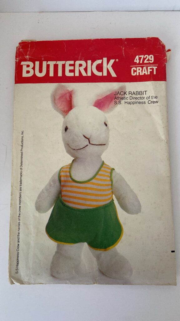 Butterick 4729 Jack Rabbit Pattern - Granny's Attic